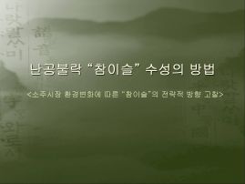 [마케팅] 소주시장 환경변화에 따른 “참이슬”의 전략적 방향 고찰-1페이지