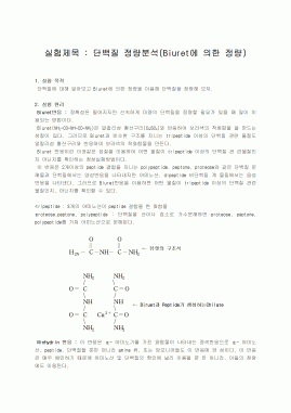 [자연] 단백질 정량 -1페이지