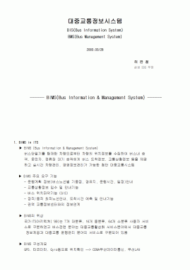 대중교통정보시스템(BIS/BMS)-1페이지