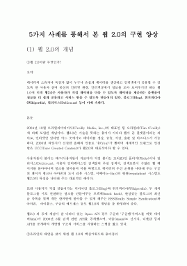 5가지 사례를 통해서 본 웹 2.0의 구현 양상-1페이지