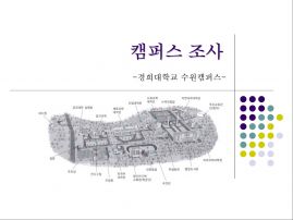 [학교건축계획] 경희대학교 수원캠퍼스 평가(사진 및 계획 및 설계 요소 평가)-1페이지