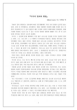 미국의 범죄와 형벌 감상문-1페이지