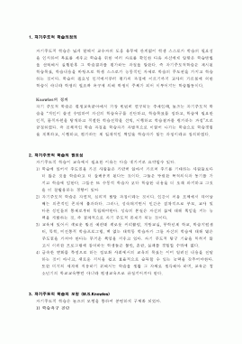 자기주도적학습(정의, 필요성, 원리, 역활등에 관해서)-1페이지