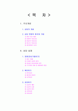 상담 및 의사소통의 기본적인 기법-1페이지