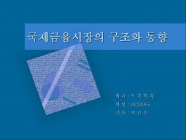 국제금융시장동향-1페이지