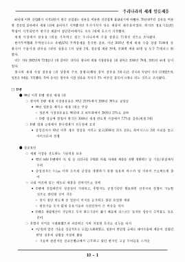 우리 나라가 이끌고 있는 상품 또는 기술을 조사하시오-1페이지