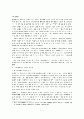 자치경찰제도에 대한 분석(도입의 필요성 및 문제점에 대한 대책, 청사진 제시)-1페이지