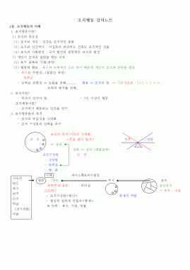 조직행동 정리-1페이지