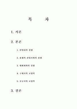 맥주시장산업구조분석-1페이지