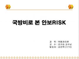 국방비로 본 안보 RISK-1페이지