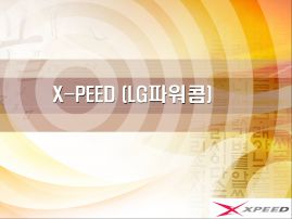 파워콤 xpeed 마케팅 및 시장분석 발표 자료-1페이지