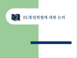 EU통일헌법에 대한 논의-1페이지