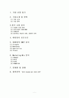 [국제마케팅 사례] 태평양의 중국 진출 국제마케팅 성공 전략 분석 (swot, stp모두 포함)-1페이지