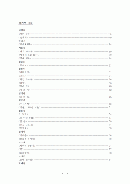 한국단편.중편.장편소설 81편 정리-1페이지