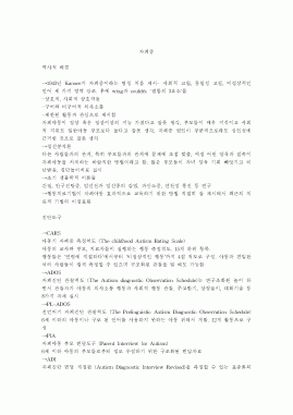 [특수교육]자폐증 개론-1페이지