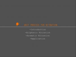 UNIT PROCESS FOR NITRATION-1페이지