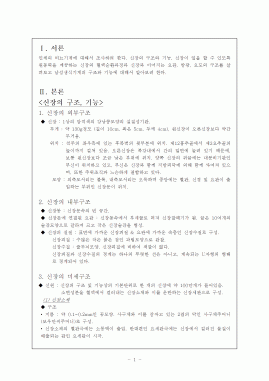 신장의 구조와 기능 & 남성 생식기계구조와 기능-1페이지