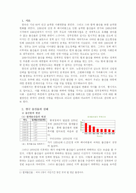 출산율하락문제점 및 해결방안-1페이지