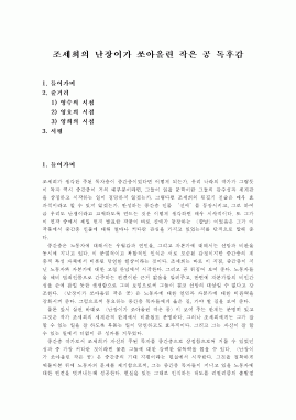 [조세희의 난장이가 쏘아올린 작은 공 독후감][독서감상문][조세희의 난장이가 쏘아올린 작은 공을 읽고][조세희의 난장이가 쏘아올린 작은 공 서평][난쏘공]조세희의 난장이가 쏘아올린 작은 공을 읽고-1페이지