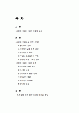 인구고령화 문제점-1페이지