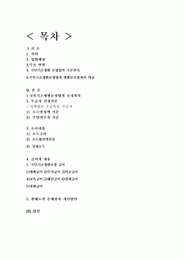 국민기초생활보장법상최저생계비의내용과문제점과 해결방안-1페이지