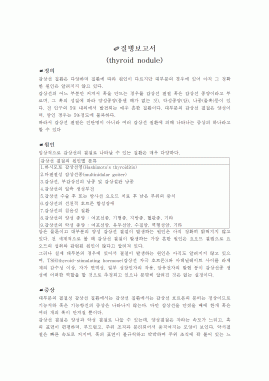 [성인]갑상선 암 질병보고서-1페이지