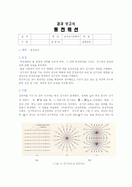 물리결과보고서(등전위선)-1페이지