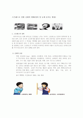 스트레스로 인한 신체적 변화(정의 및 눈에 보이는 현상)-1페이지