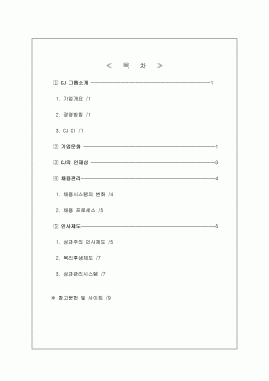 CJ그룹 인사관리제도-1페이지