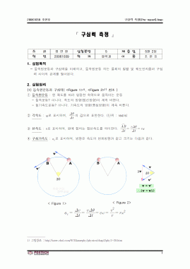 구심력 측정 프리레포트-1페이지