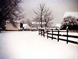 Winter - William Shakespeare-1페이지