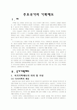 [경영]주요국가의 기획제도-1페이지