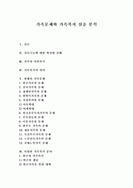 [가족][가족복지][현대의 가족][가족기능][가족관계][가족문제]가족기능에 대한 학자별 견해, 가족과 사회복지, 가족복지의 의미, 현대의 가족문제, 다양한 가족복지 분야, 한국 가족복지의 과제 분석-1페이지