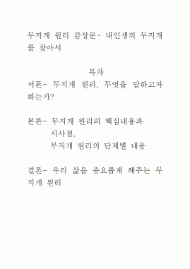 [우수 평가 자료]무지개 원리 감상문- 내인생의 무지개를 찾아서-1페이지