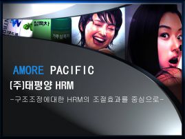 (주)태평양 HRM - 구조조정에 대한 HRM의 조절효과를 중심으로-1페이지