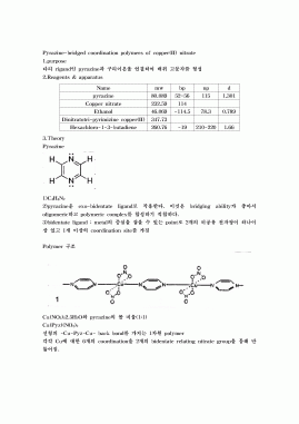 Pyrazine-bridged coordination polymers of copper(II) nitrate-1페이지