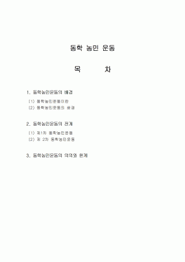 [인문과학] 동학 농민 운동-1페이지