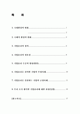 기업윤리에 대한 고찰과 사례-1페이지