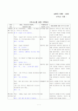 정신간호(의사소통과정,이론적근거, 분석,평가)-1페이지