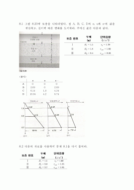 토질 연습문제 8-1페이지