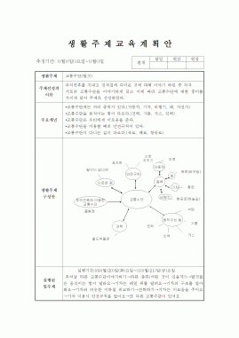 생활주제교육계획안 -교통기관-1페이지