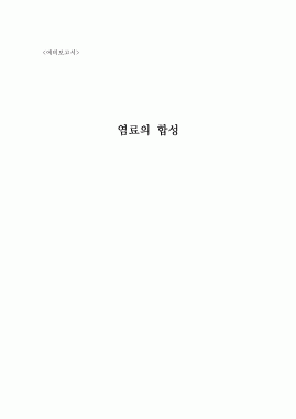 염료의 합성-1페이지