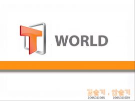 [웹기획 및 관리] TWorld 웹사이트 분석-1페이지