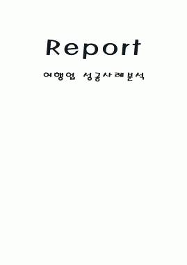 여행사 성공사례분석-1페이지