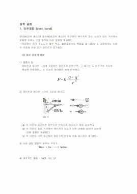 원자의 결합에 대한 설명. 종류-1페이지