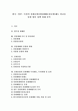 [산재보험][산업재해보상보험]산업재해 추이 및 안전관리, 산업재해의 유형과 변화, 산재요양, 산재보험의 산재예방 투자제도, 산재보험요율체계의 문제점, 한국 일본 독일의 산재보험제도 비교 분석-1페이지