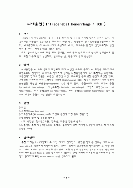 뇌내출혈에 관한케이스-1페이지