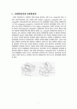 2차원절삭과 3차원절삭에 대한 비교와 칩생성과 구성인선-1페이지