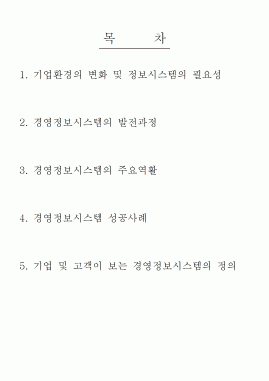 경영정보시스템의 정의-1페이지