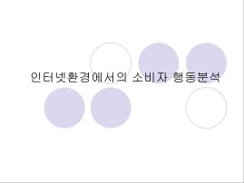 인터넷환경(온라인)에서의 소비자 행동분석(A+소비자행동론)-1페이지